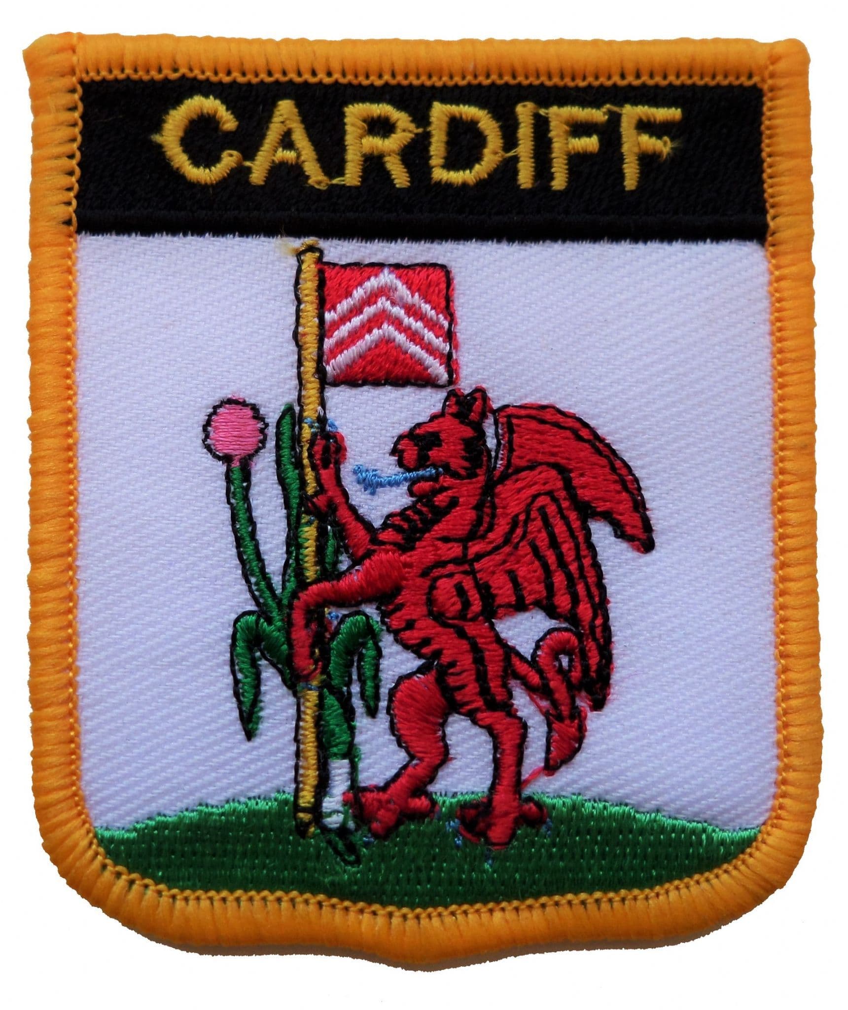 Cardiff Wales Shield Embroidered Patch