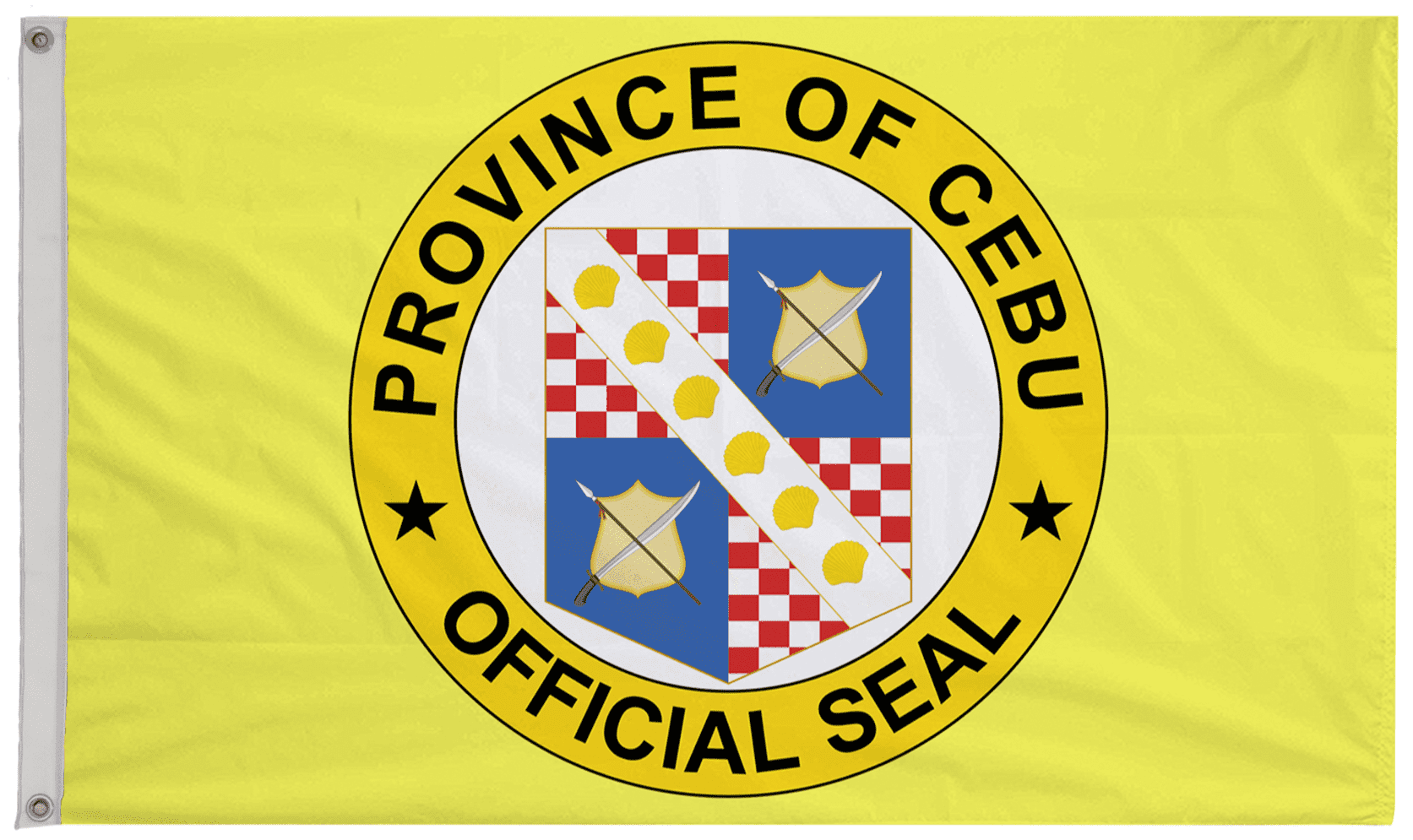 Cebu Province Philippines Flag with Eyelets
