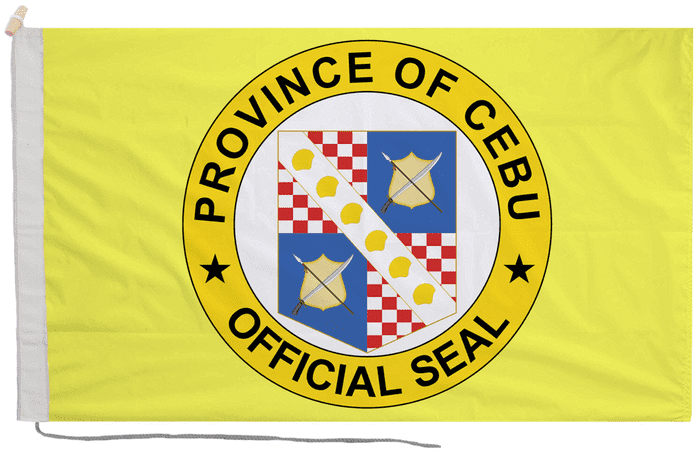 Cebu Province Philippines Flag with Rope & Toggle