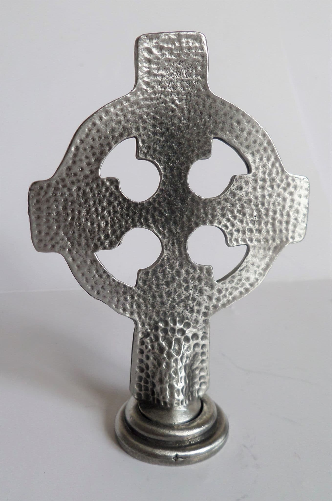 Celtic Sun Wheel Cross Pewter Ornament - AO5