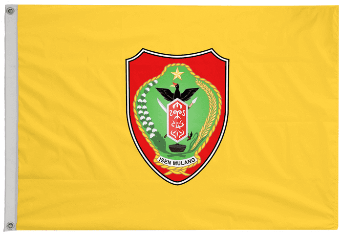 Central Kalimantan Province Indonesia Flag with Eyelets