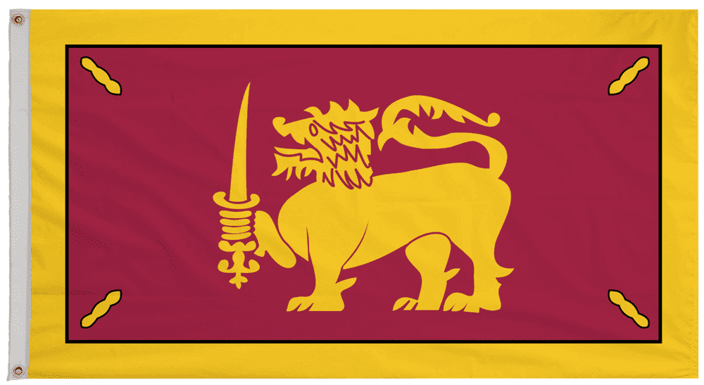 Ceylon Dominion 1948 to 1951 Flag with Eyelets