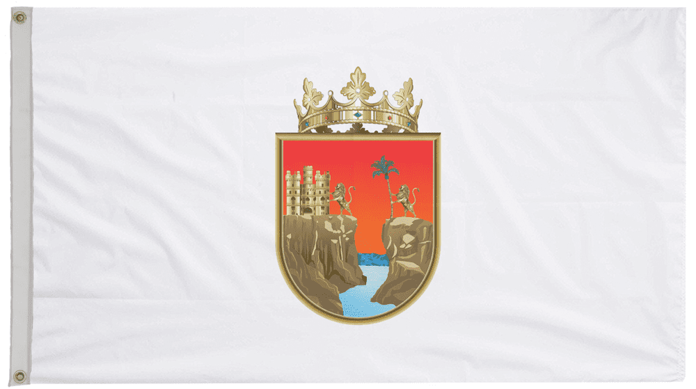Chiapas State Mexico Flag with Eyelets