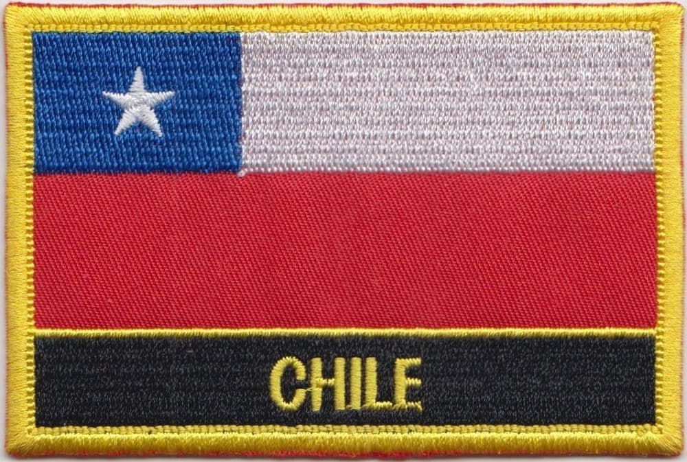 Chile Embroidered Rectangular Patch