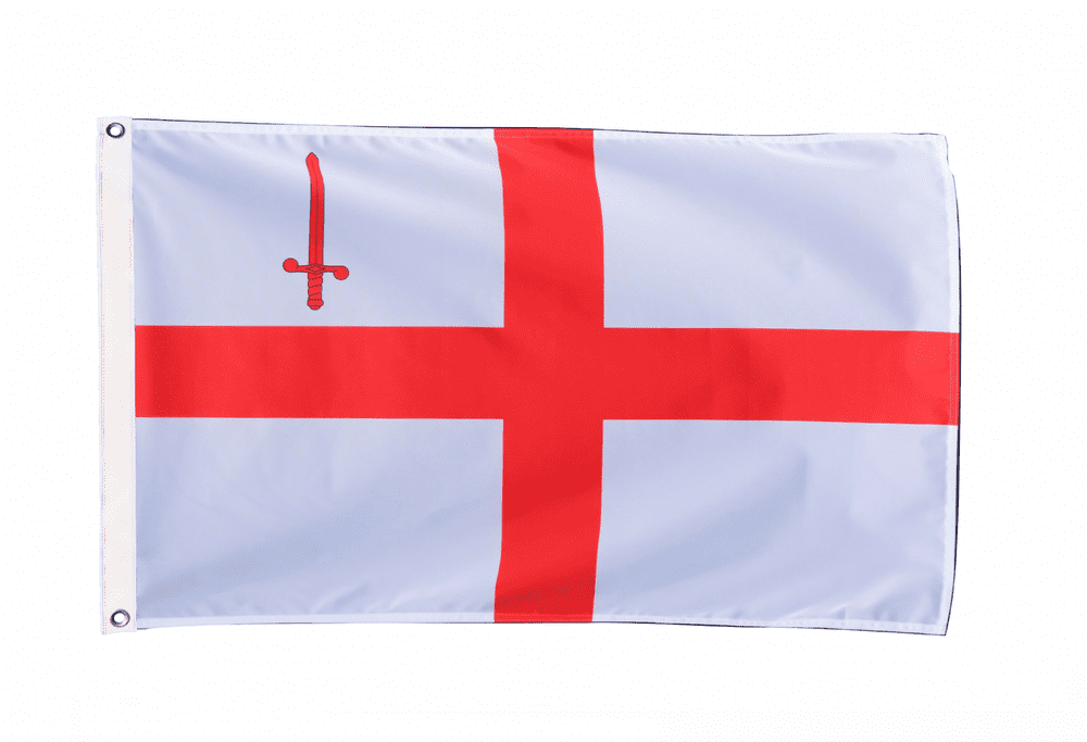 City of London Flag with Eyelets