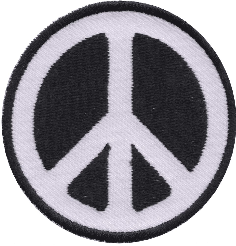 CND Peace Symbol Embroidered Patch a442