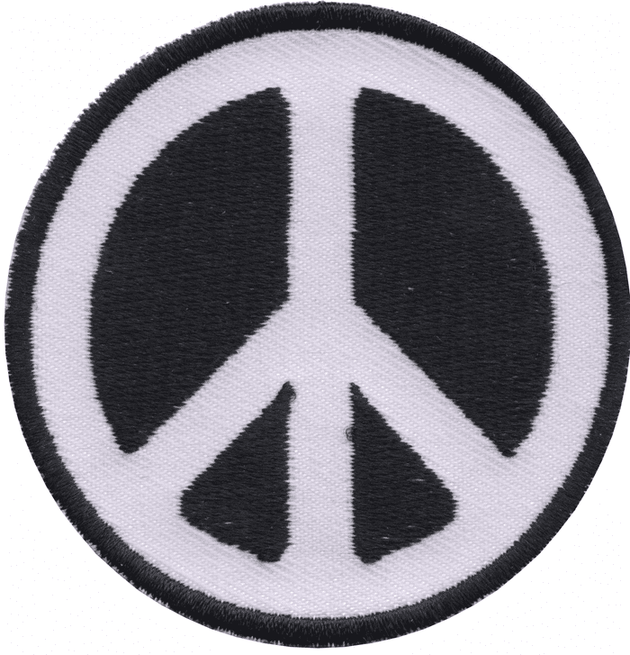 CND Peace Symbol Embroidered Patch a442