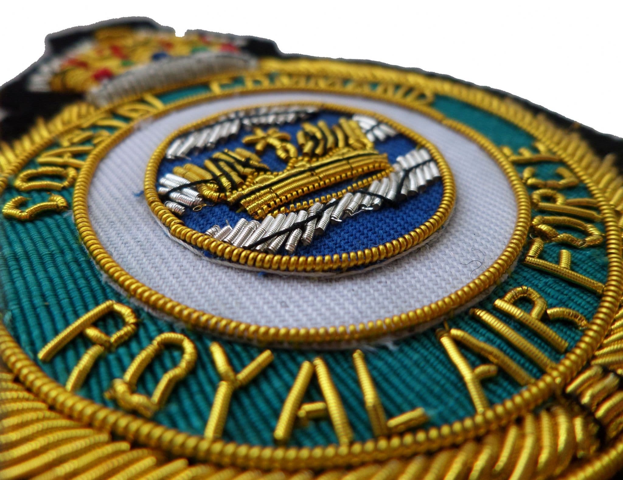 Coastal Command Royal Air Force RAF Embroidered Blazer GOLD WIRED Patch