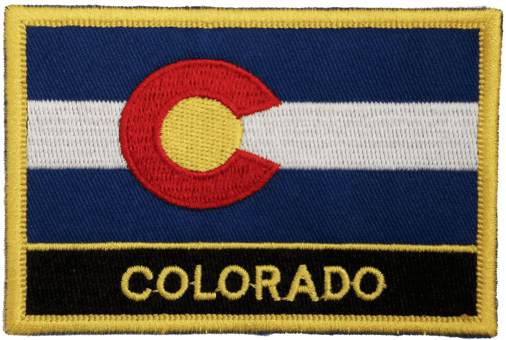 Colorado Embroidered Rectangular Patch