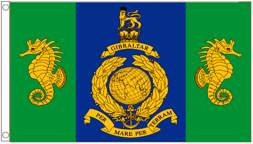 Commando Logistic Regiment Royal Marines Polyester 5 x3 Flag