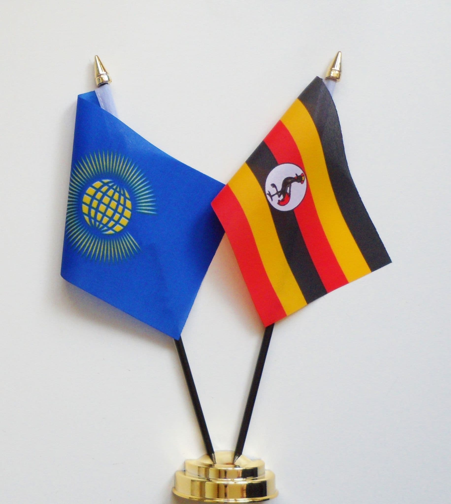 Commonwealth and Uganda Friendship Table Flag