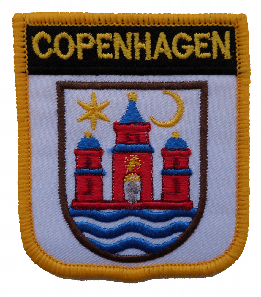 Copenhagen Denmark Shield Embroidered Patch