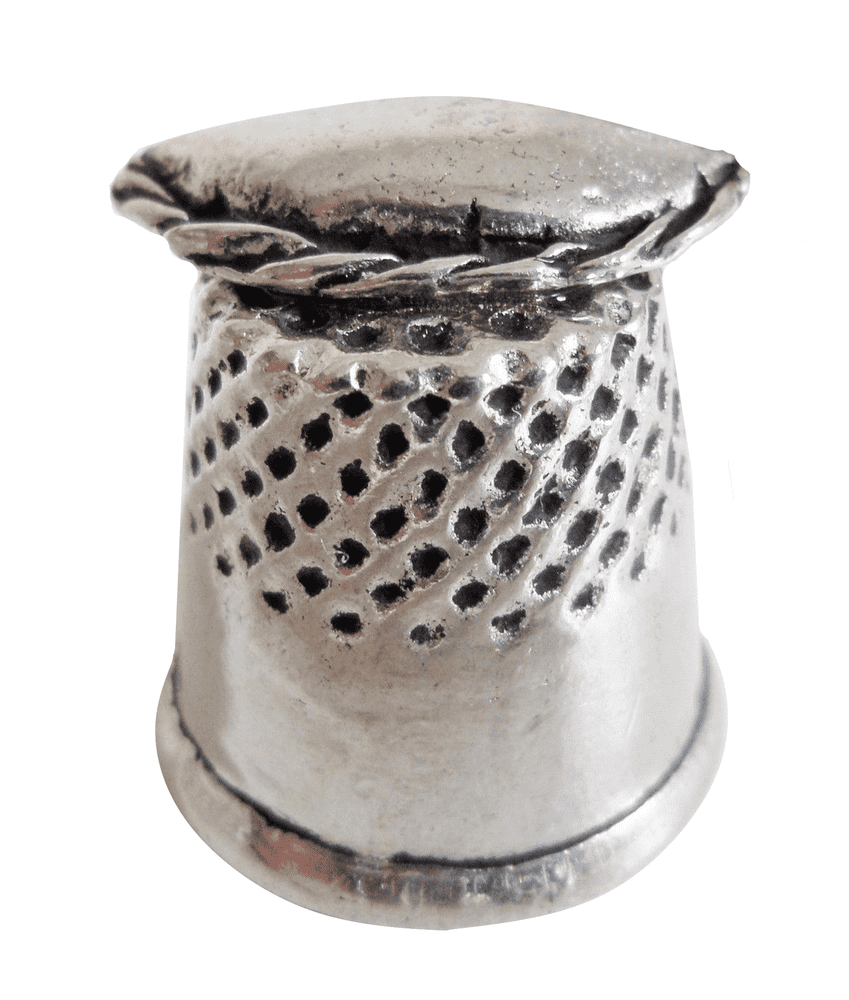 Cornish Pasty Pewter Sewing Thimble - Hand Made in Cornwall