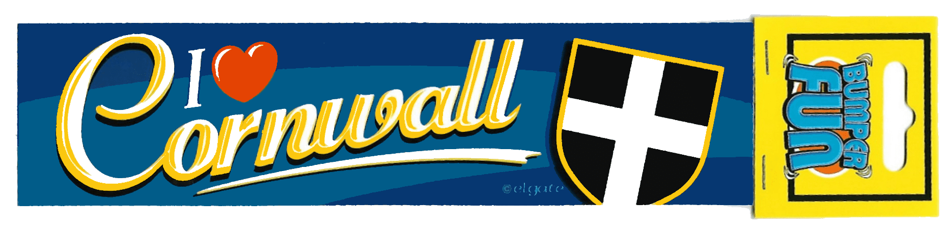 Cornwall County External Car Window Bumper Sticker