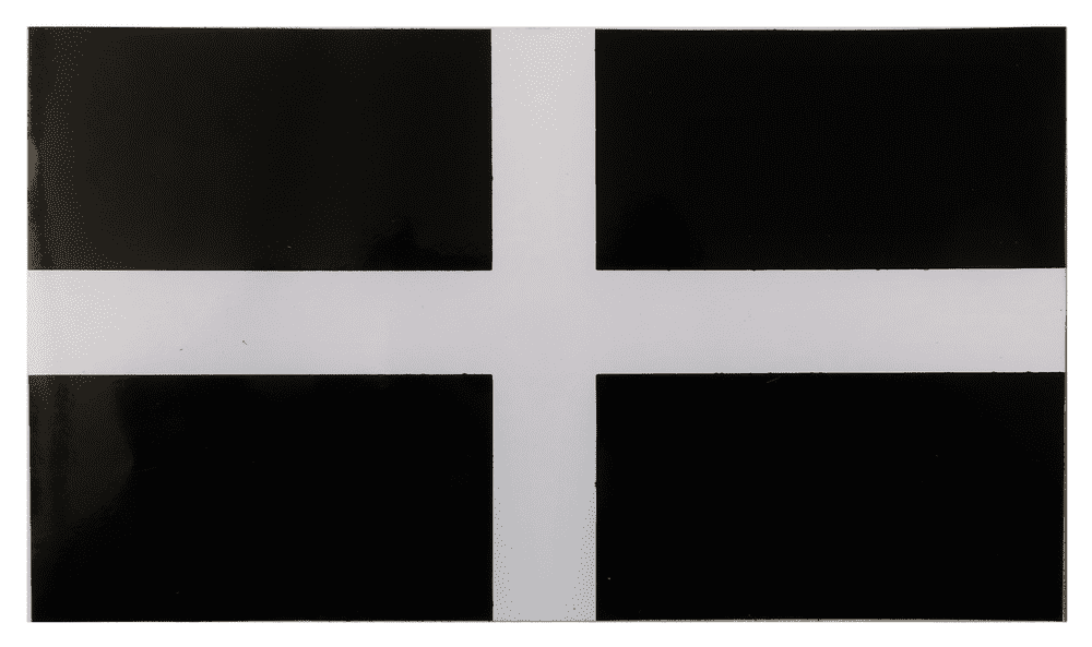 Cornwall County Flag Car Sticker Self Cling