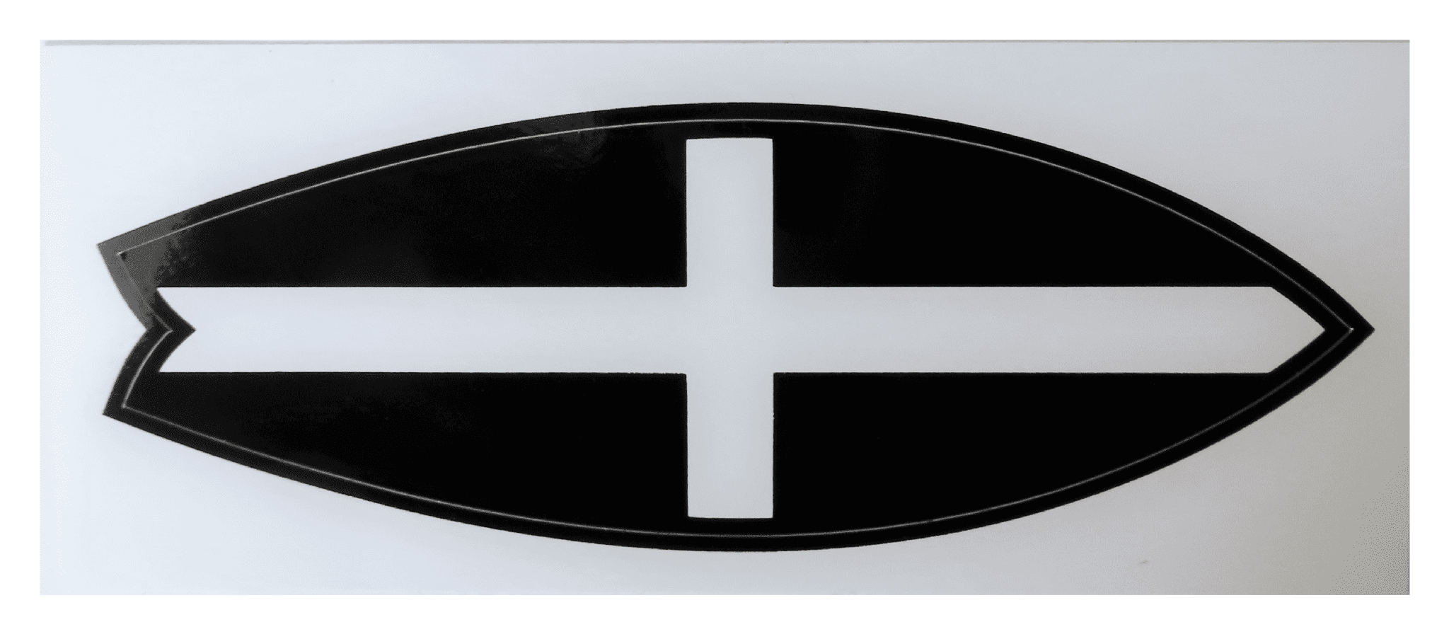 Cornwall Flag Surfboard External Car Window Bumper Sticker