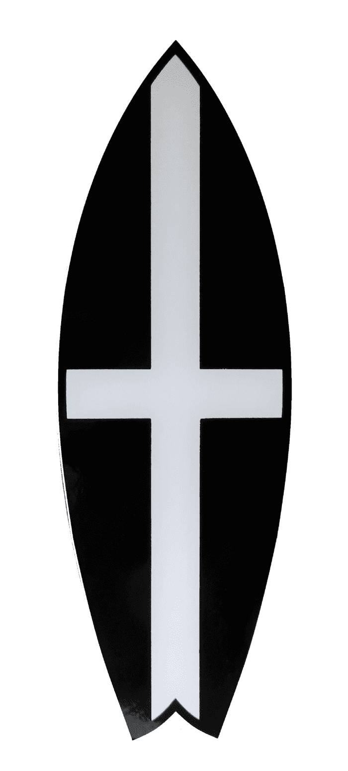 Cornwall Flag Surfboard External Car Window Bumper Sticker