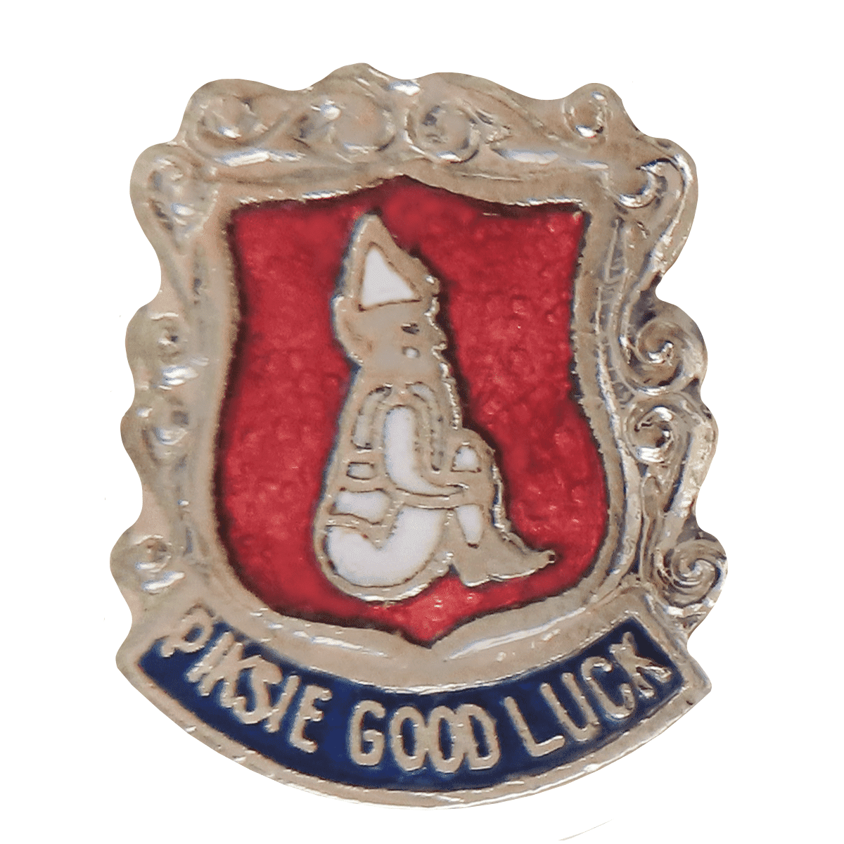 Cornwall Pixie Good Luck Pin Badge