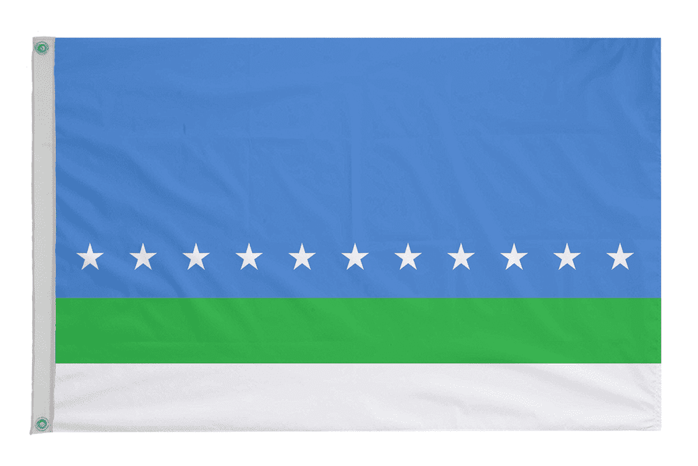Costa Rica Capital City San José Flag with Eyelets