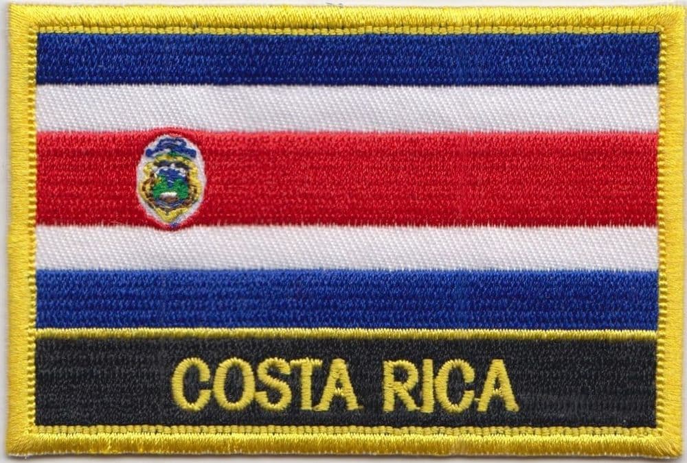 Costa Rica Embroidered Rectangular Patch