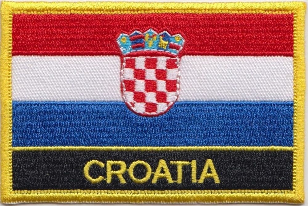 Croatia Embroidered Rectangular Patch