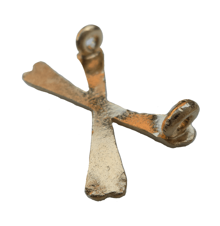 Crossbones Gilded Orange Order Symbol For Collarette - WG031