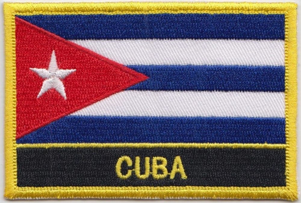 Cuba Embroidered Rectangular Patch