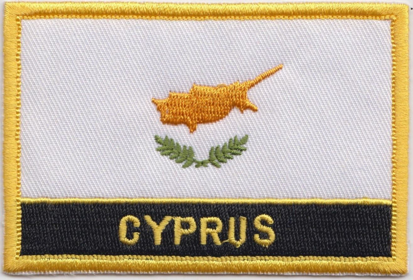 Cyprus Embroidered Rectangular Patch