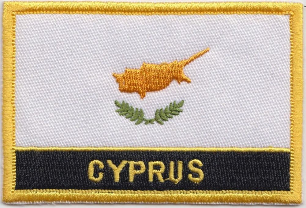 Cyprus Embroidered Rectangular Patch