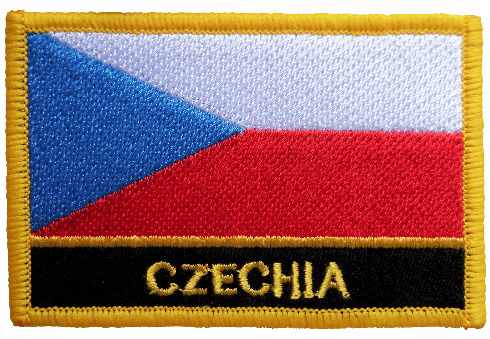 Czechia Embroidered Rectangular Patch
