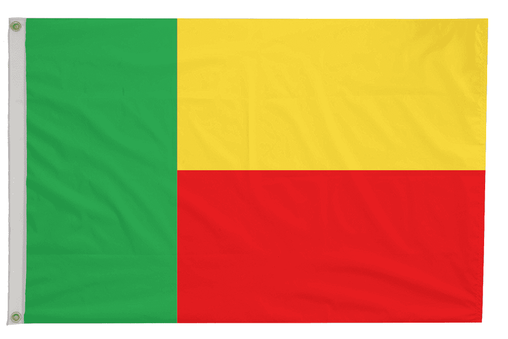 Dahomey Republic 1959 to 1975 Flag with Eyelets