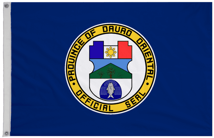 Davao Oriental Province Philippines Flag with Eyelets