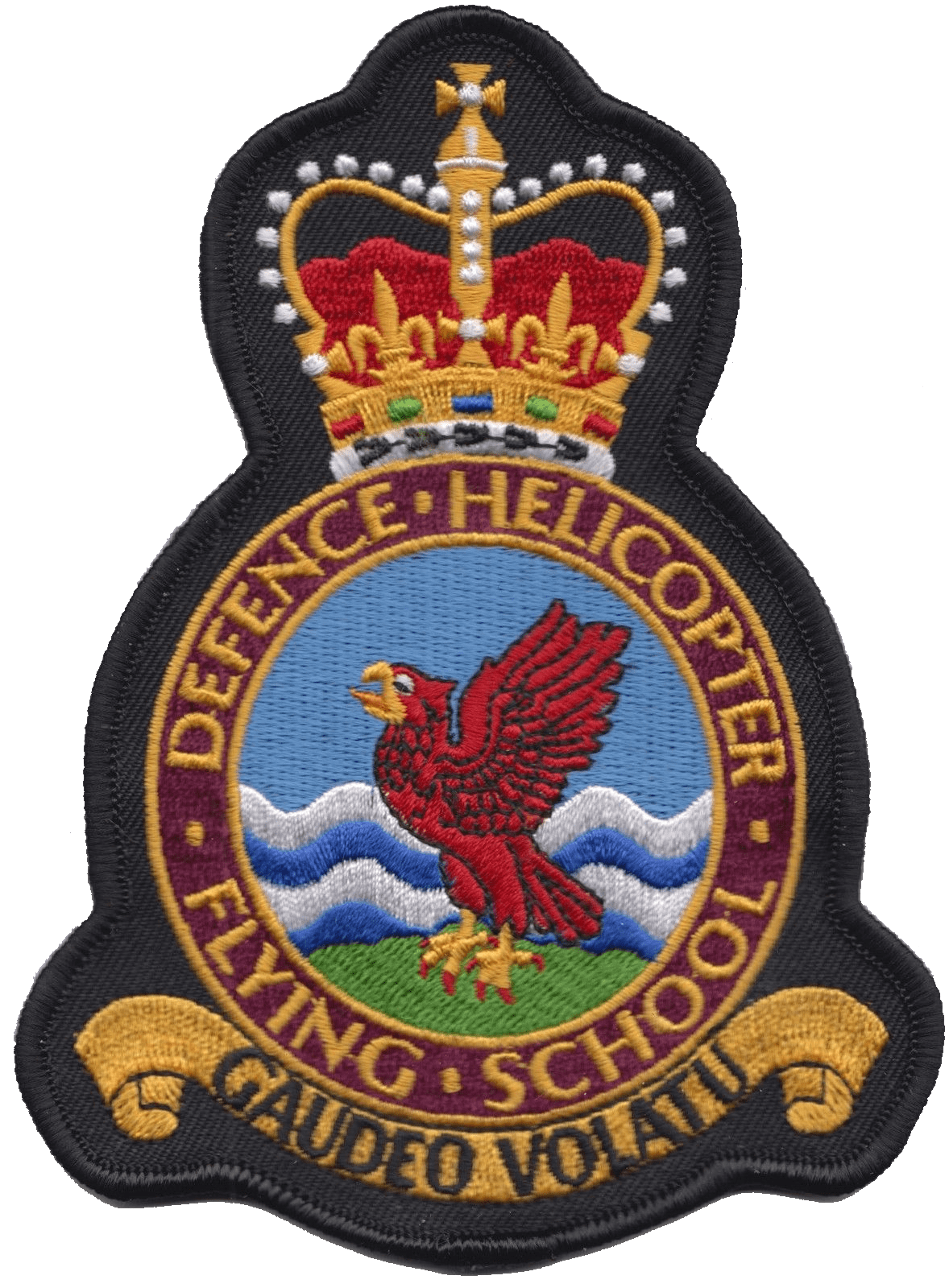 Defence Helicopter Flying School DHFS Crest MOD Embroidered Patch