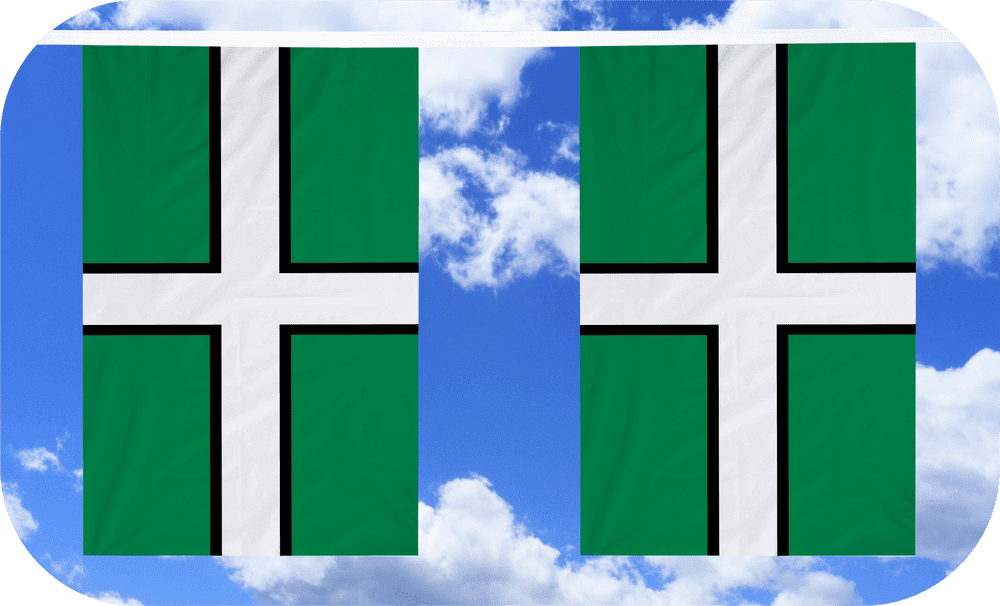 Devon Flag Bunting - GIANT