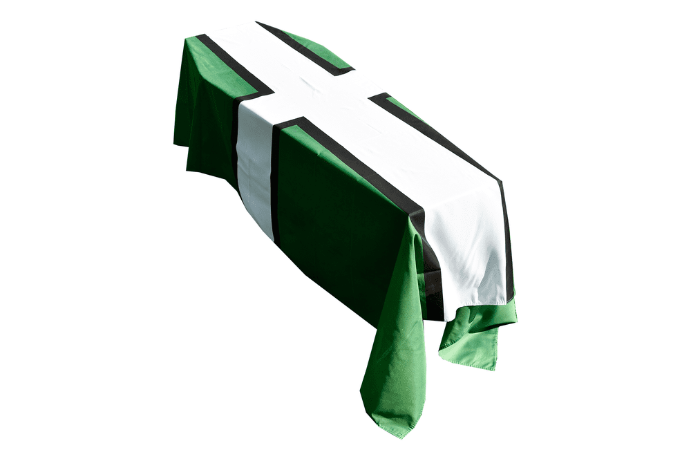DEVON FLAG COFFIN DRAPE