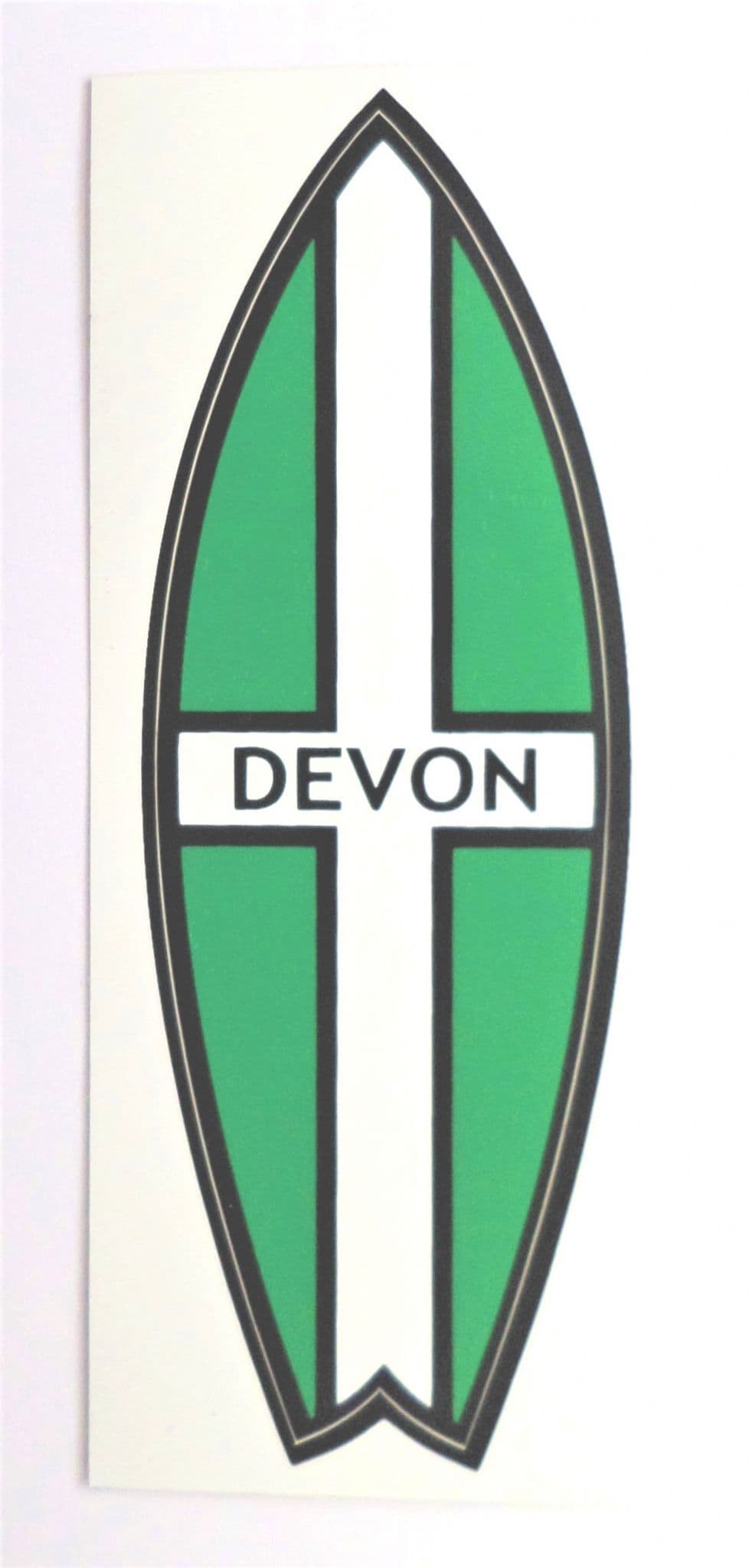 Devon Flag Surfboard External Car Window Bumper Sticker Made and Sold ...