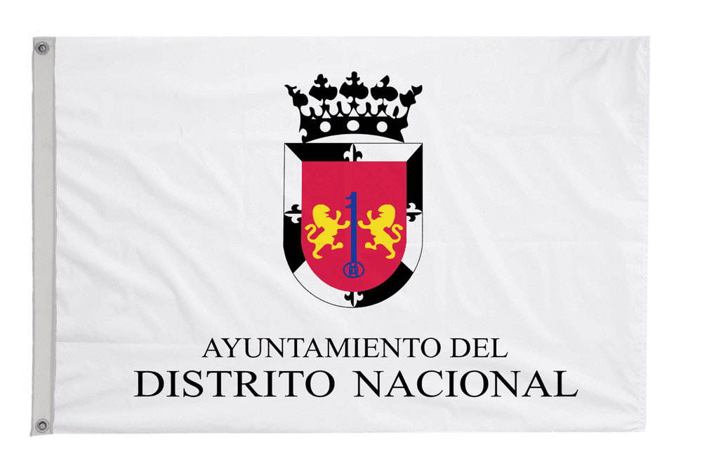 Dominican Republic Capital City Santo Domingo Flag with Eyelets