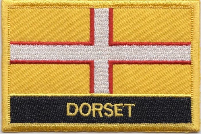 Dorset Flag Embroidered Rectangular Patch