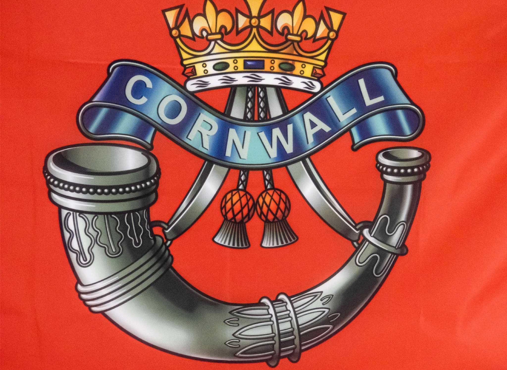 Duke of Cornwall s Light Infantry British Army Flag with Eyelets