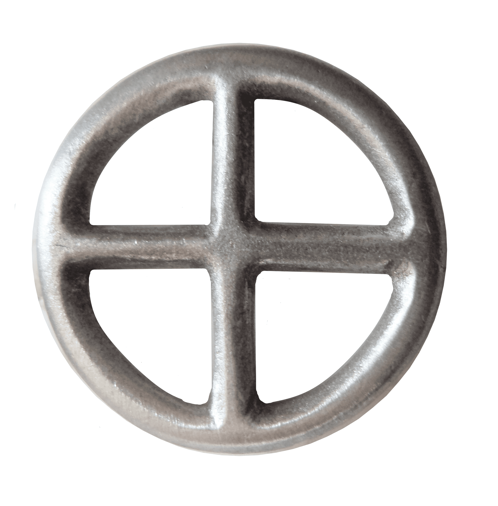 Earth Alchemical Symbol Pewter Pin Badge