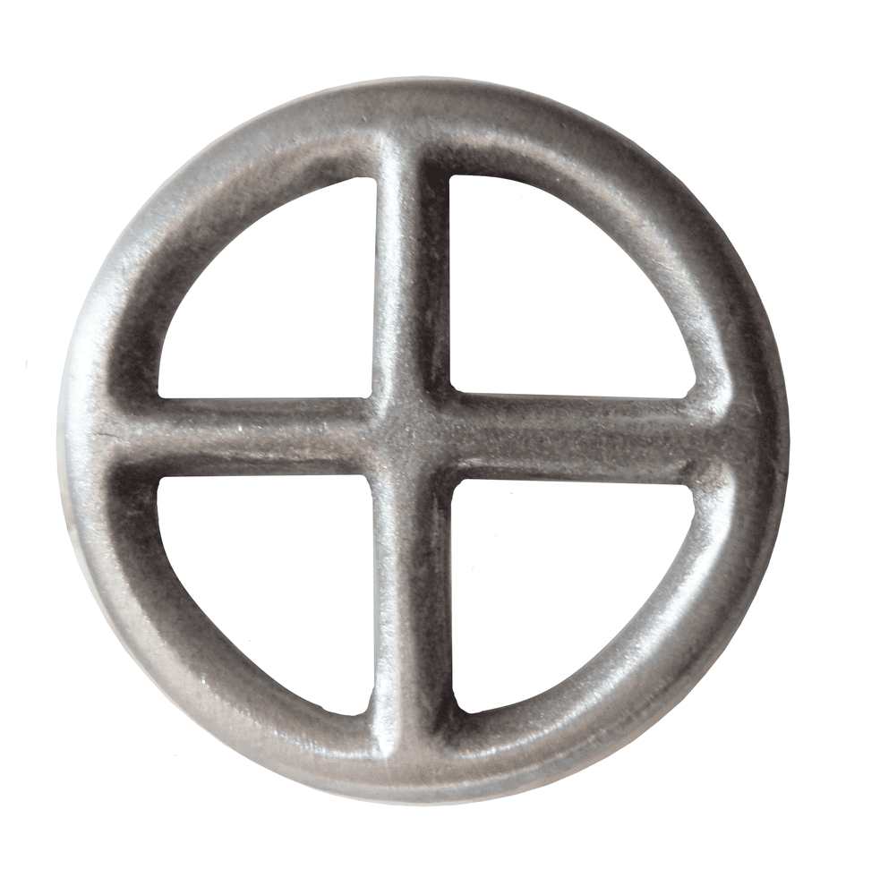 Earth Alchemical Symbol Pewter Pin Badge