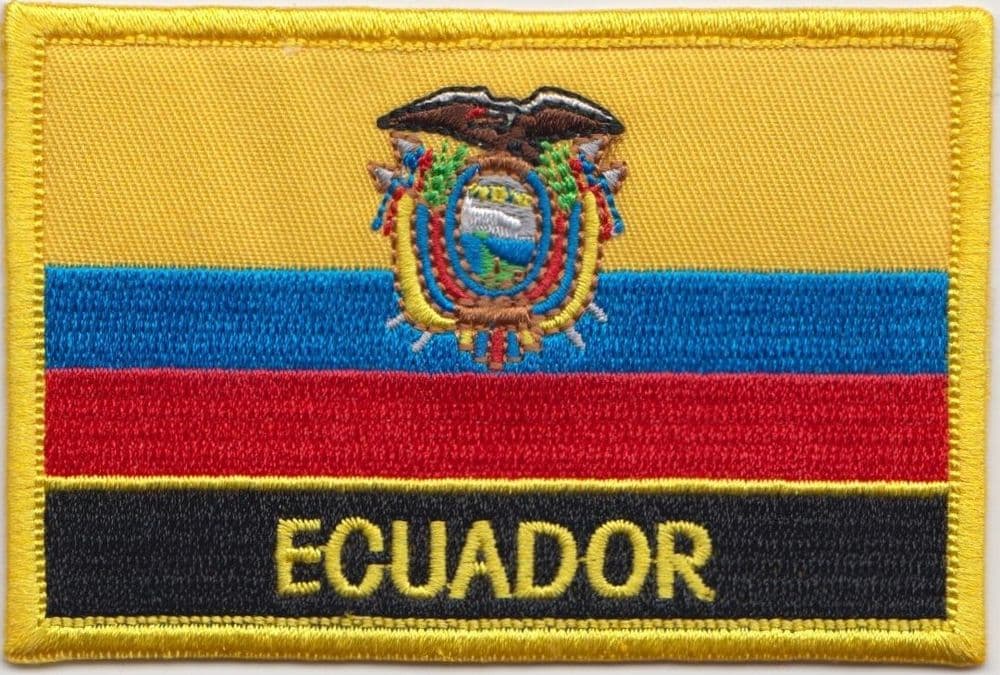 Ecuador Embroidered Rectangular Patch