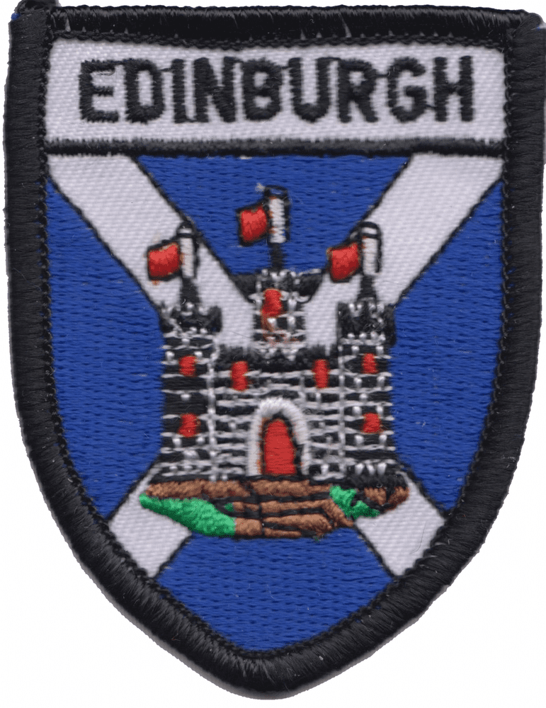 Edinburgh Saltire Flag Embroidered Badge a063d