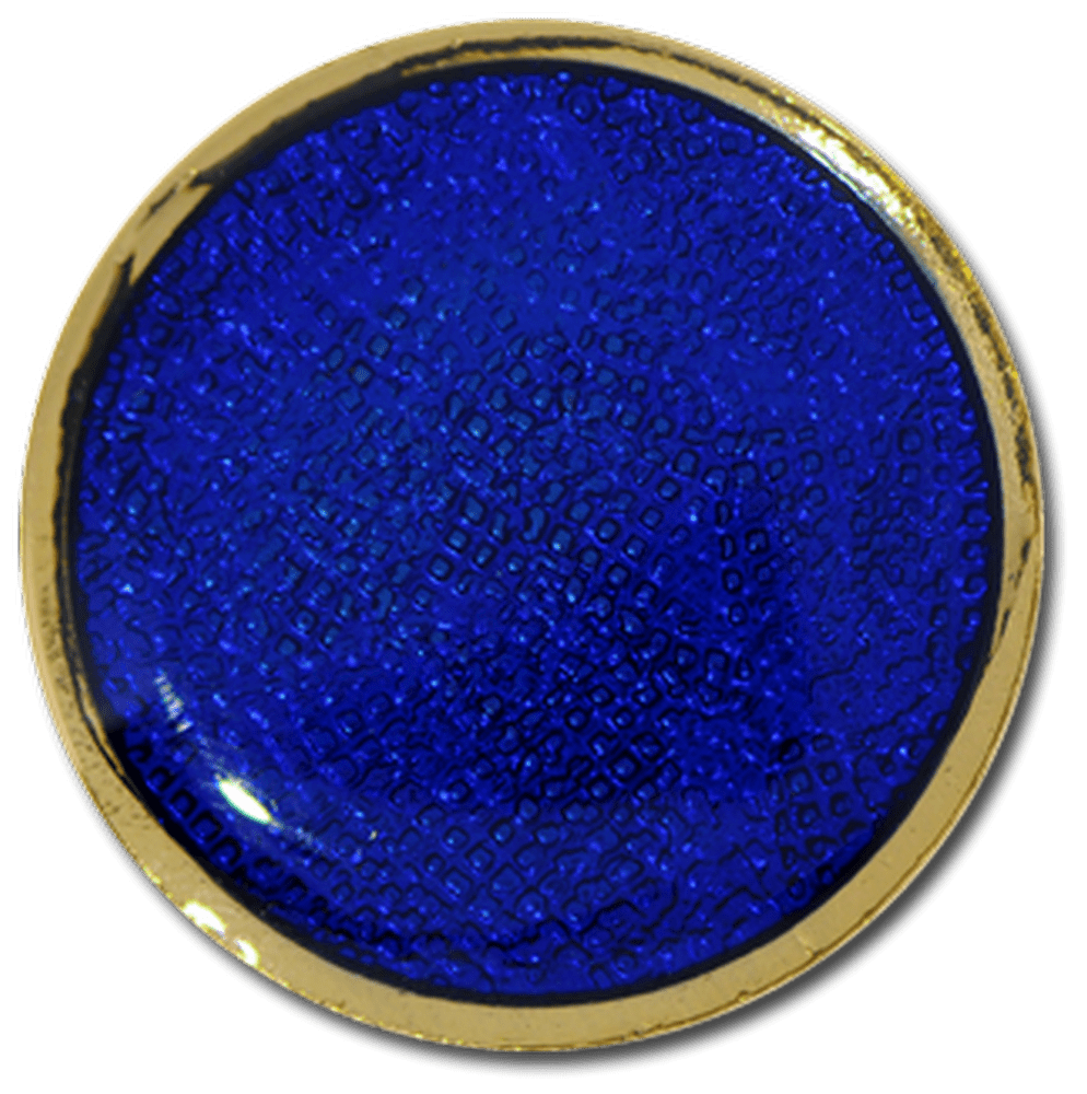 Enamelled Button Small Blue Pin Badge