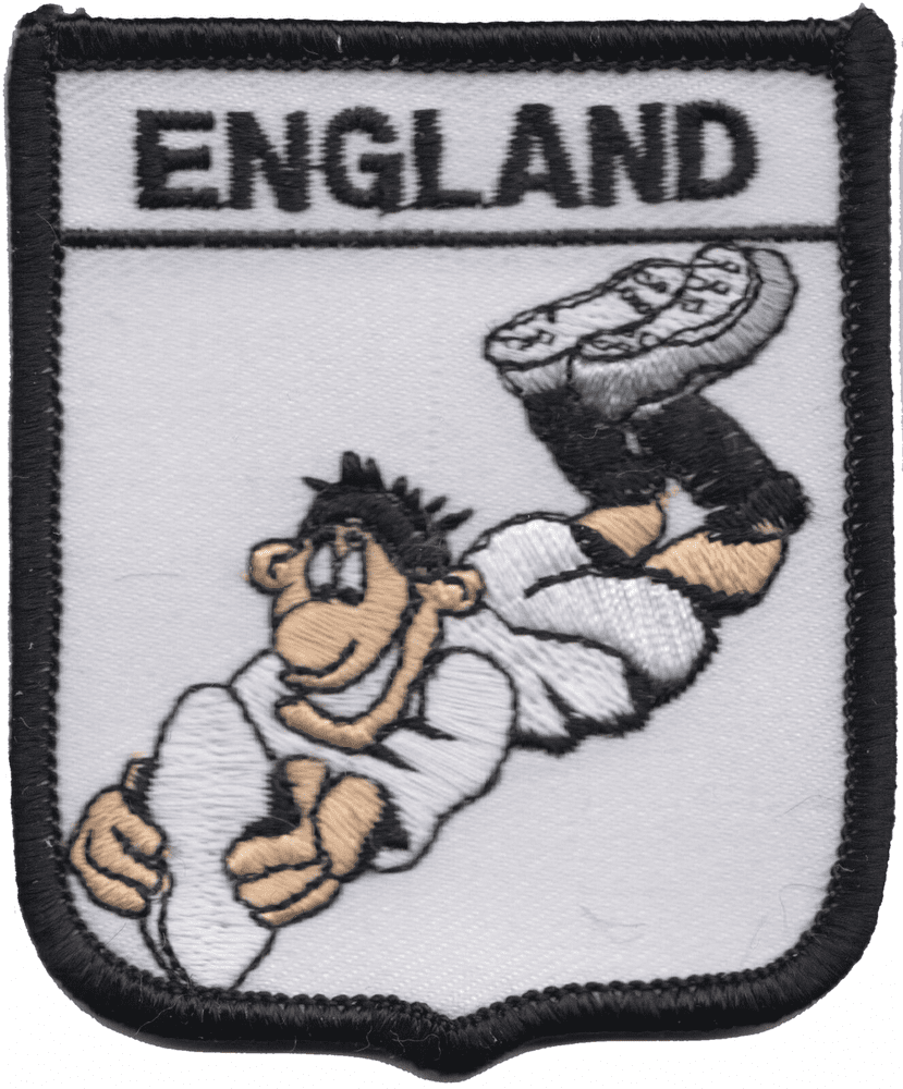 England Rugby Union Cartoon Embroidered Badge a314