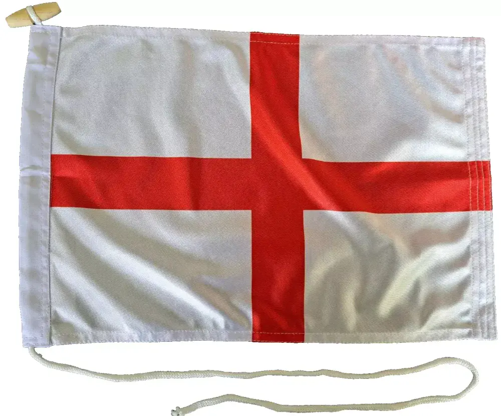 England St George Cross Flag With Rope and Toggle 18" x 12" 45 x 30cm