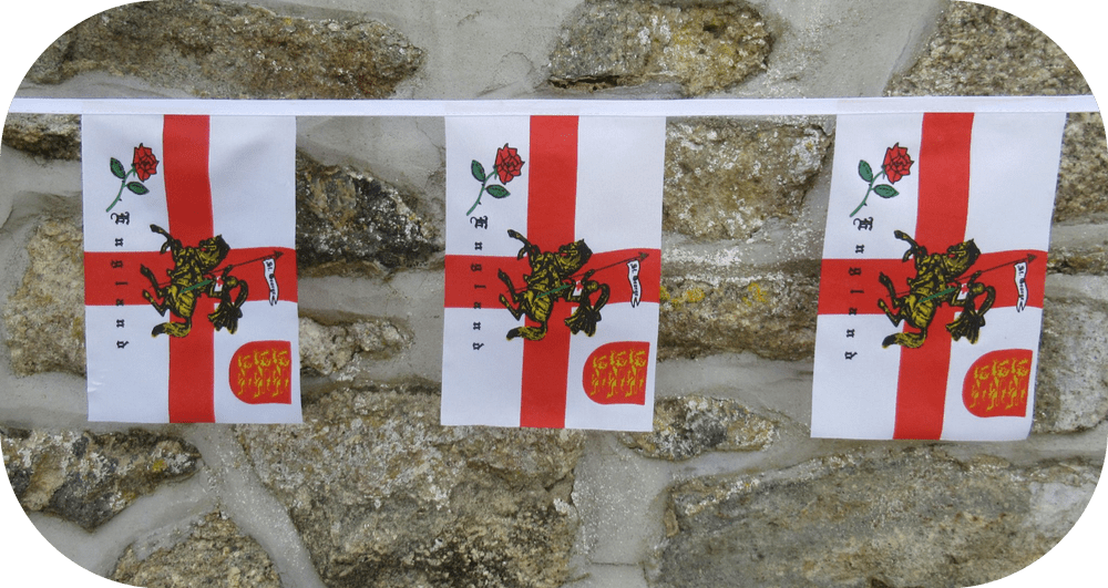 England St George & Rose Flag Bunting