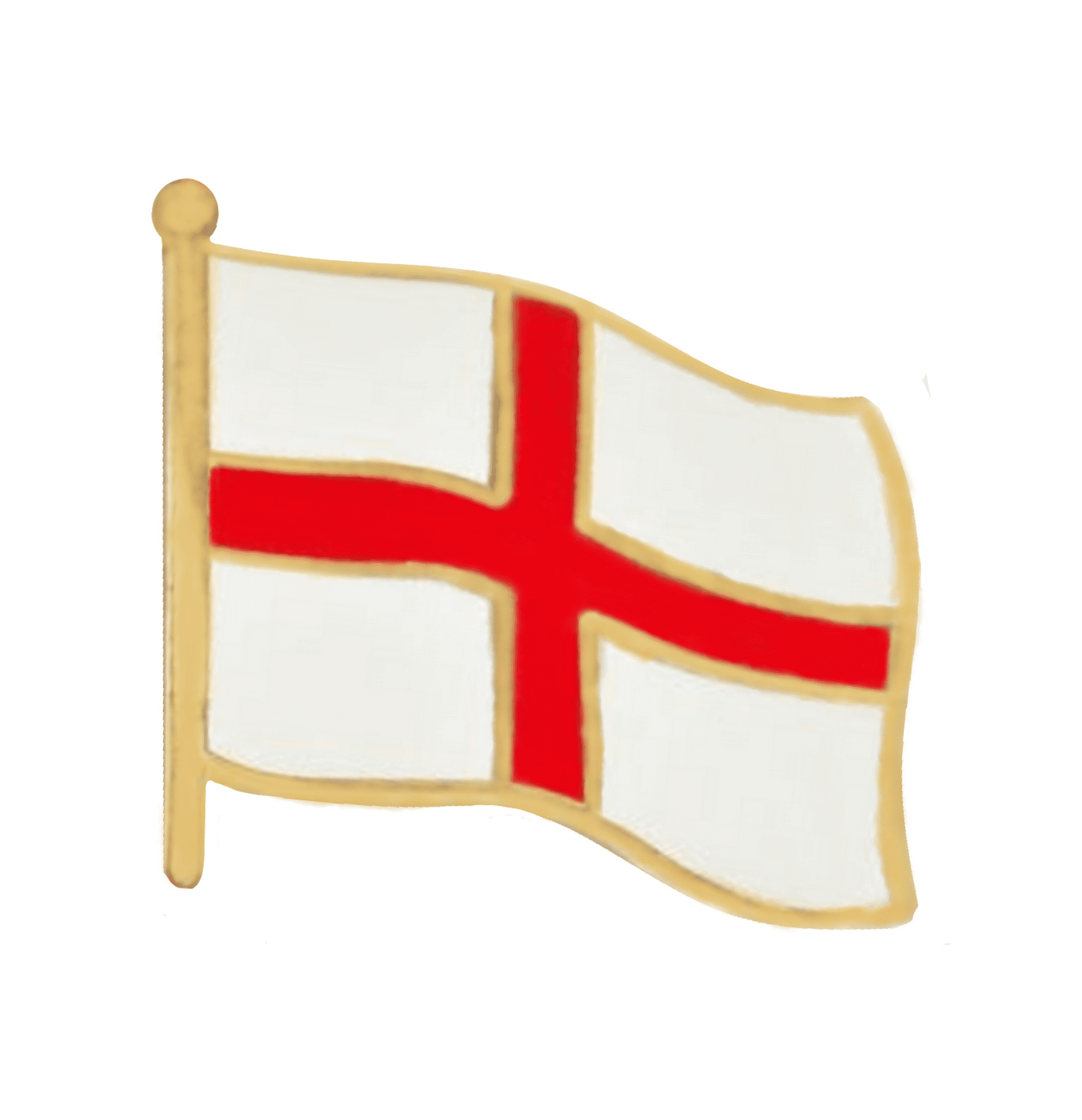 England St George Wavy Flag Pin Badge