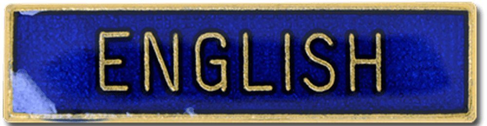 English Small Bar Blue Pin Badge