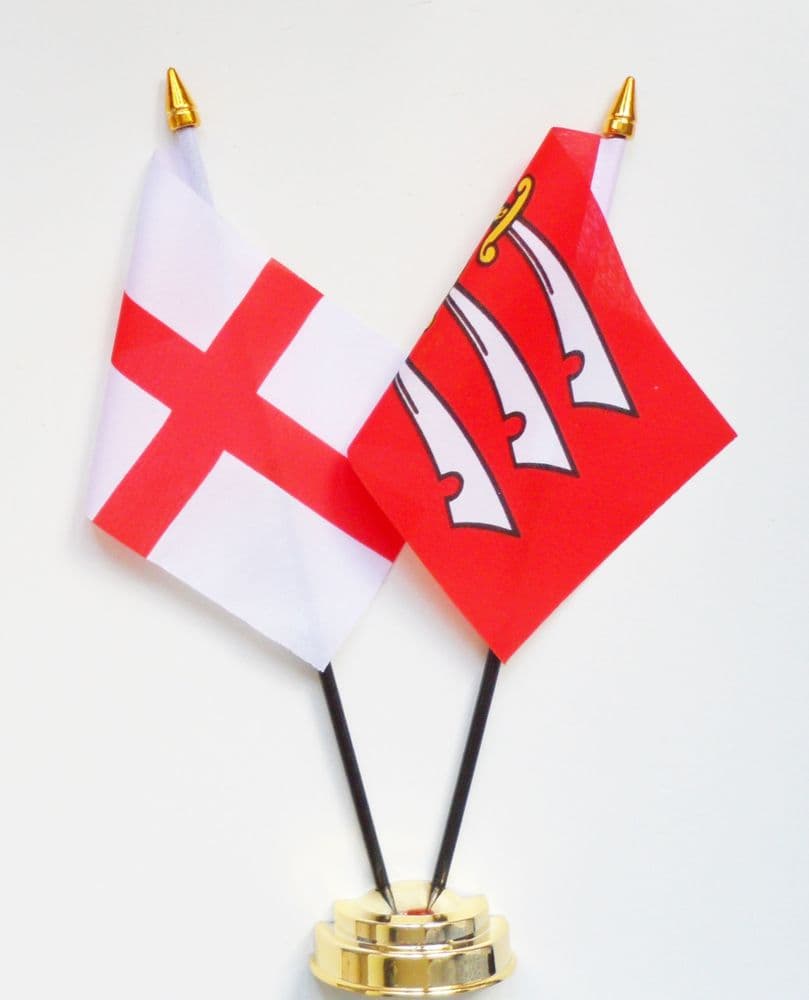 Essex County and England Friendship Table Flag